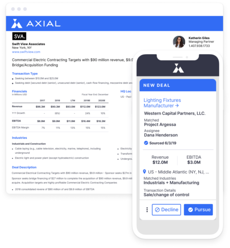 M&A and Capital Raising Platform for the Middle Market | Axial