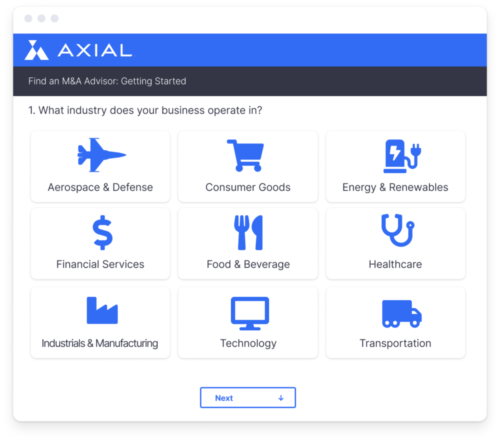 M&A and Capital Raising Platform for the Middle Market | Axial