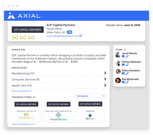 M&A and Capital Raising Platform for the Middle Market | Axial