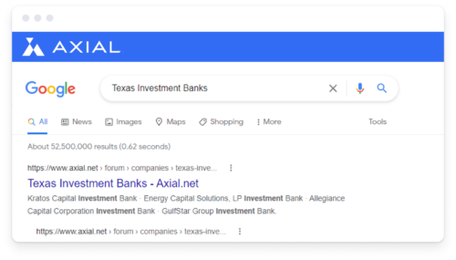 M&A and Capital Raising Platform for the Middle Market | Axial