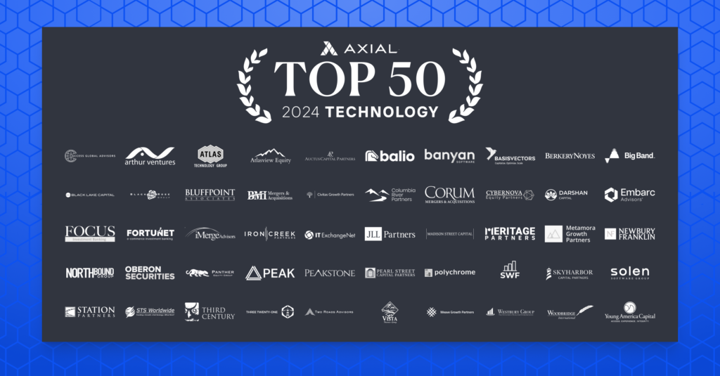 The Top 50 Lower Middle Market Technology Investors & M&A Advisors [2024]