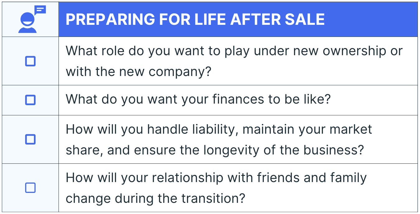 The Seller’s Guide To Preparing For Life After Sale